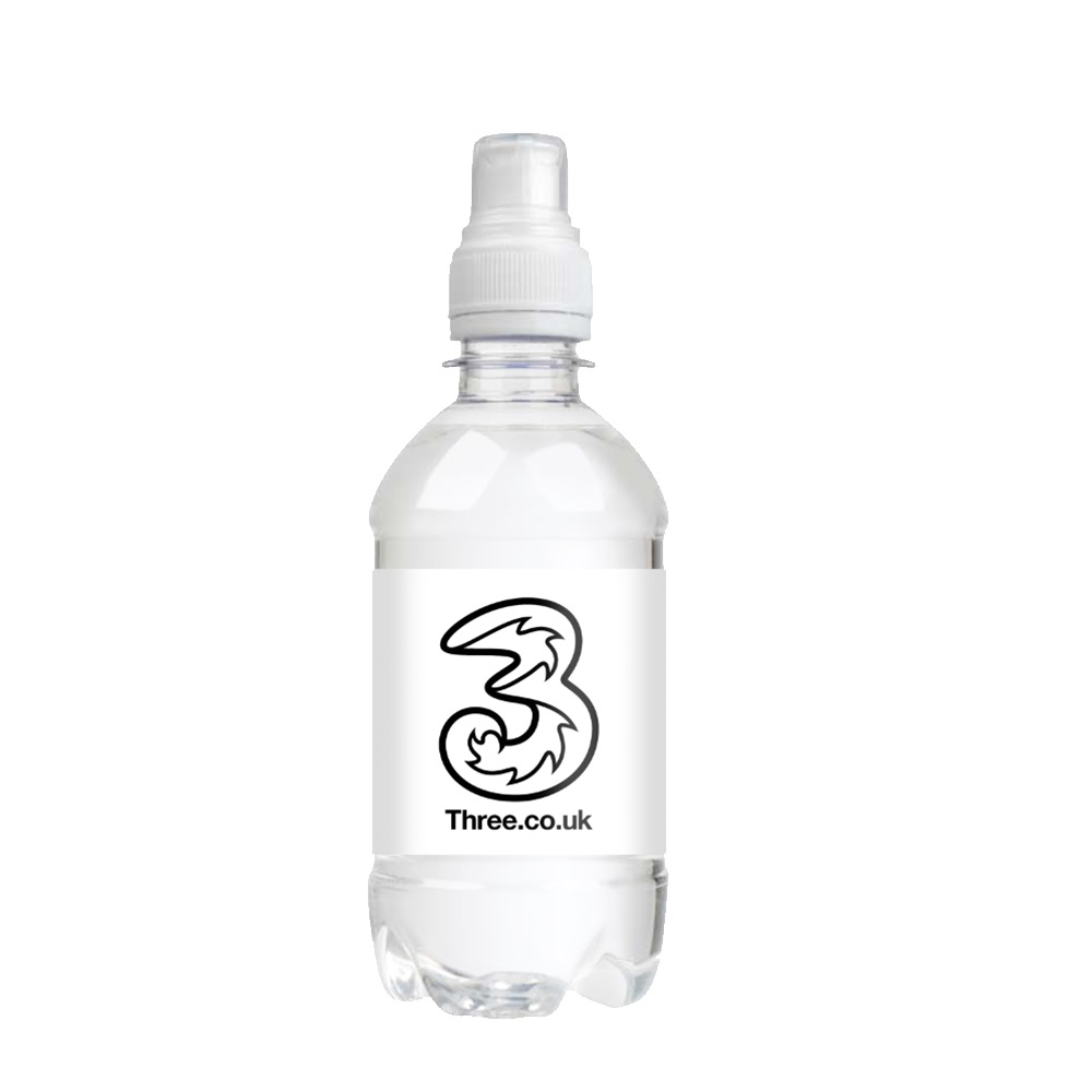 Branded Natural Spring Water 330ml - Branded Confectionery at Logo ...