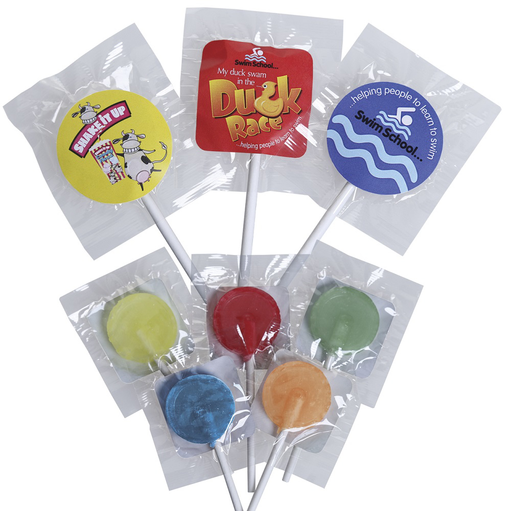 Branded simple lollipop - Branded Confectionery at Logo Delicious