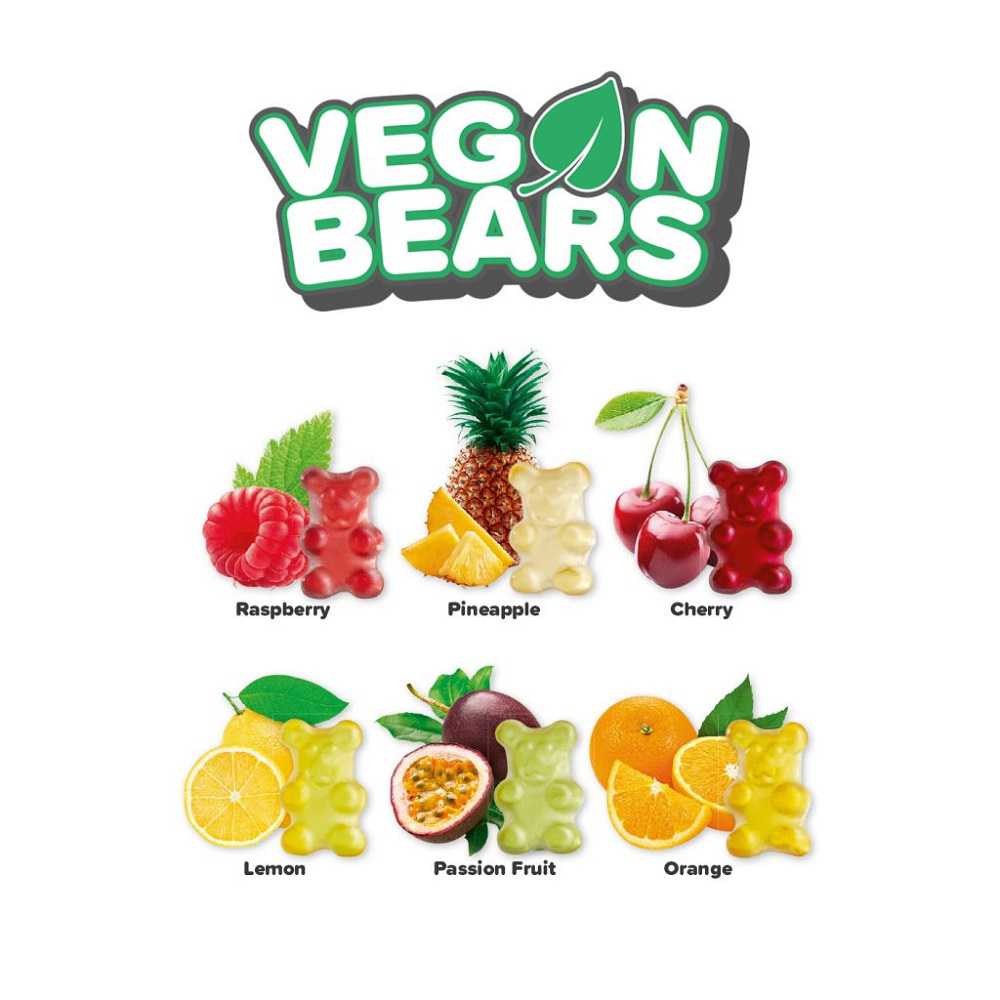 Branded Vegan Friendly Bears - Branded Confectionery at Logo Delicious